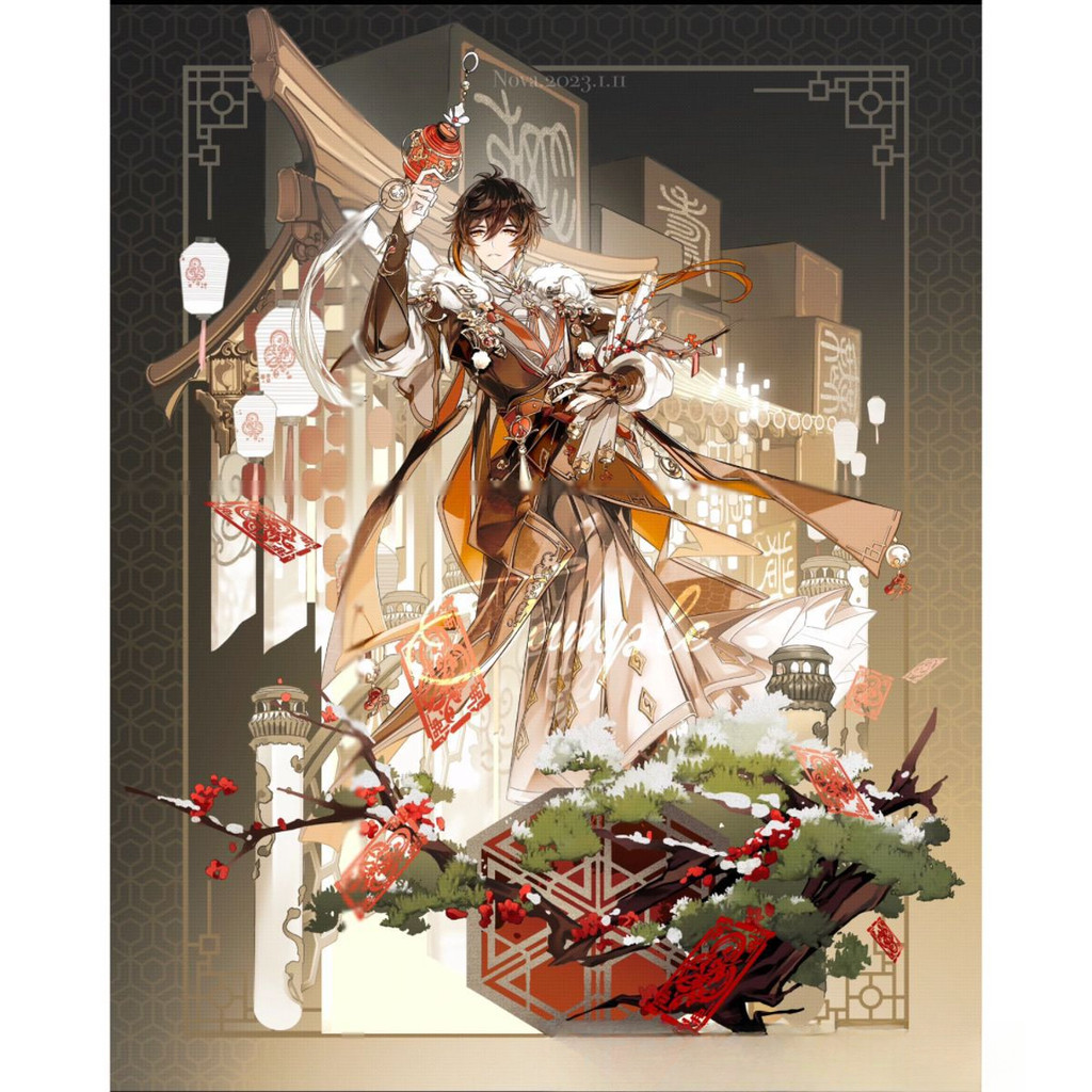 Enshin Impact Collectible Acrylic Standee Set - Zhongli, Alhatham ...