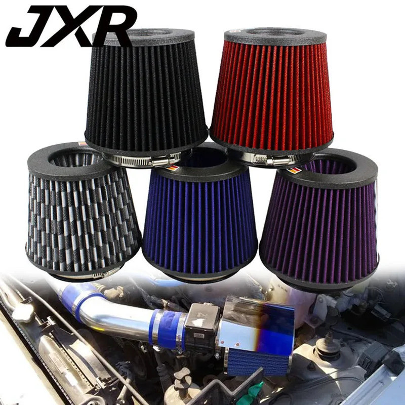 76 มม.89 มม.102 มม.Universal Cold Air Intake filter คาร์บอน 3 นิ้ว 3.5 ...