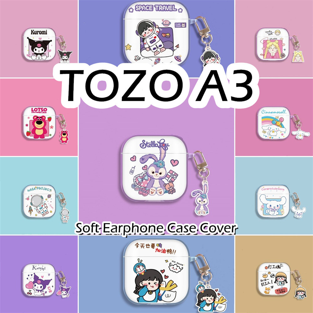 【Case Home 】นําไปใช้กับ TOZO A3 เคส Case เคสหูฟัง การ์ตูนง่าย ซิลิโคน ...