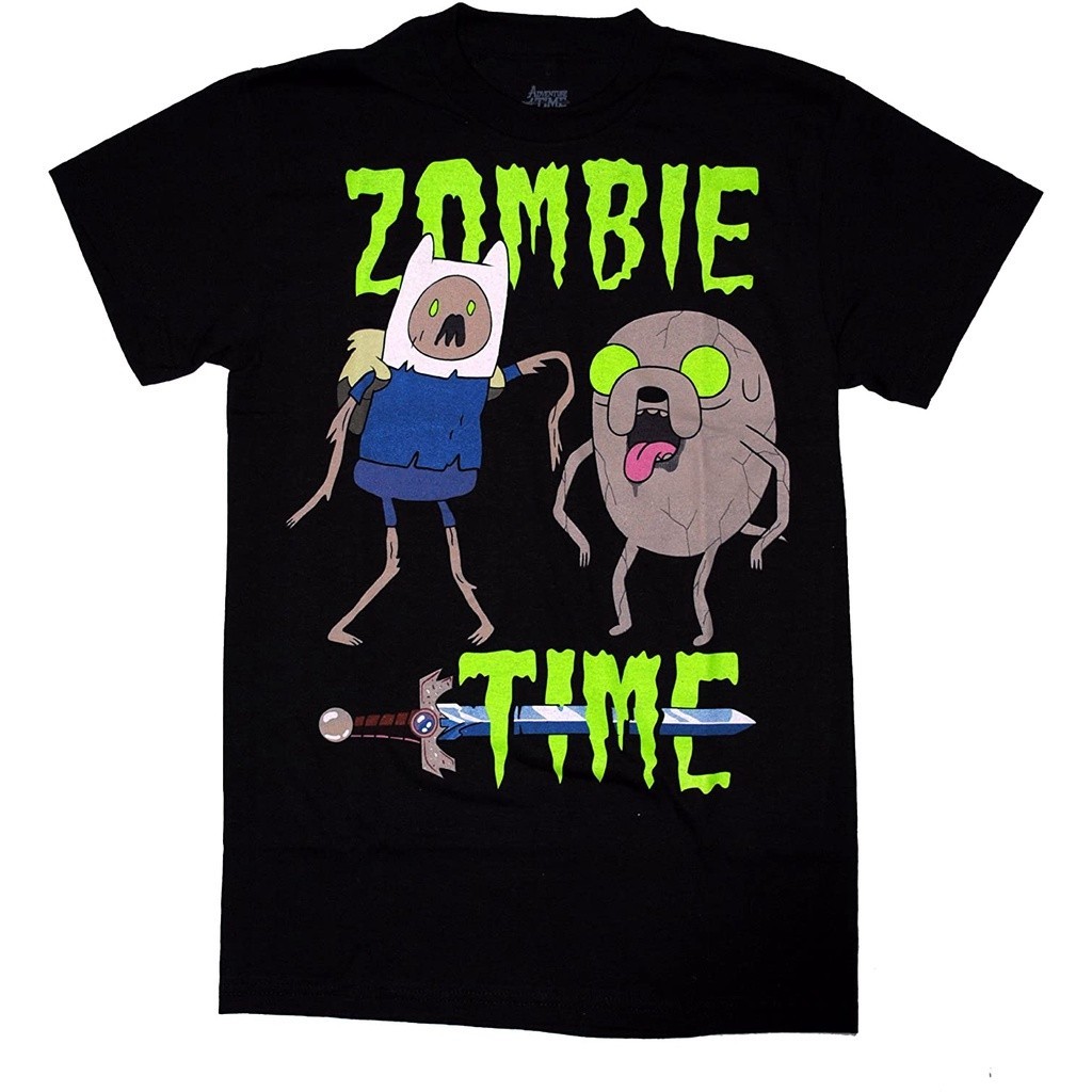 ใหม่ 【】100%cotton เสื้อยืดผู้ชาย Adventure Time With Finn And Jake ...