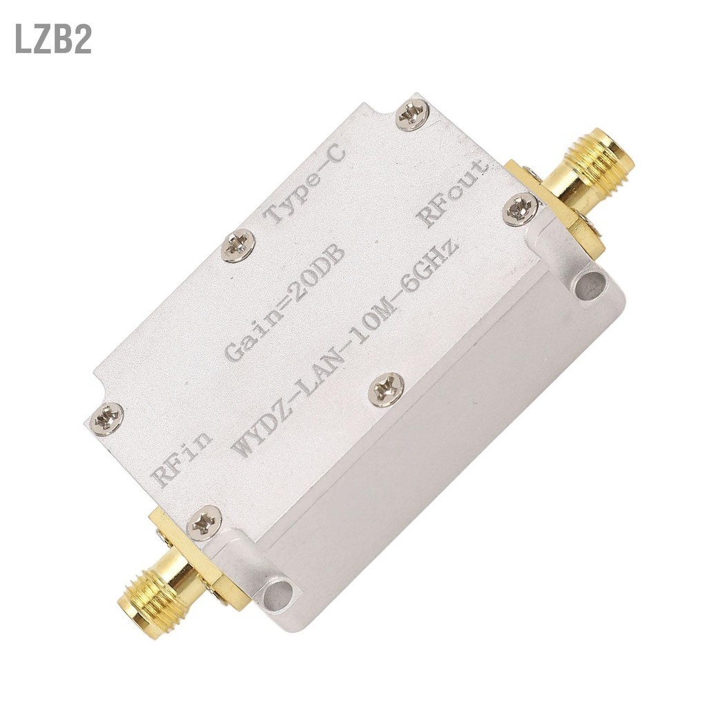 LZB2 ความเรียบสูงเครื่องขยายเสียง 10M-6GHz 20DB LNA RF ไดรฟ์สัญญาณตัวรับสัญญาณ Low Noise ...