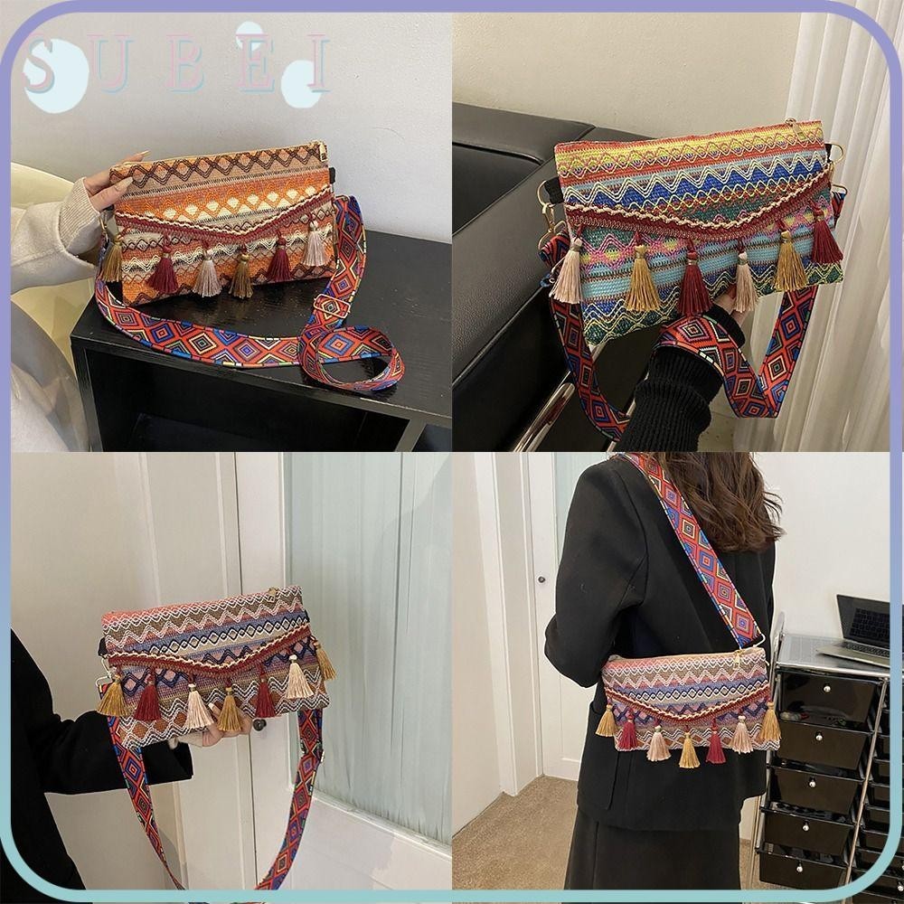 Sukaa กระเป๋าสะพายไหล่เดี่ยวเทรนด์กระเป๋าสะพายข้างสไตล์พื้นบ้าน ...