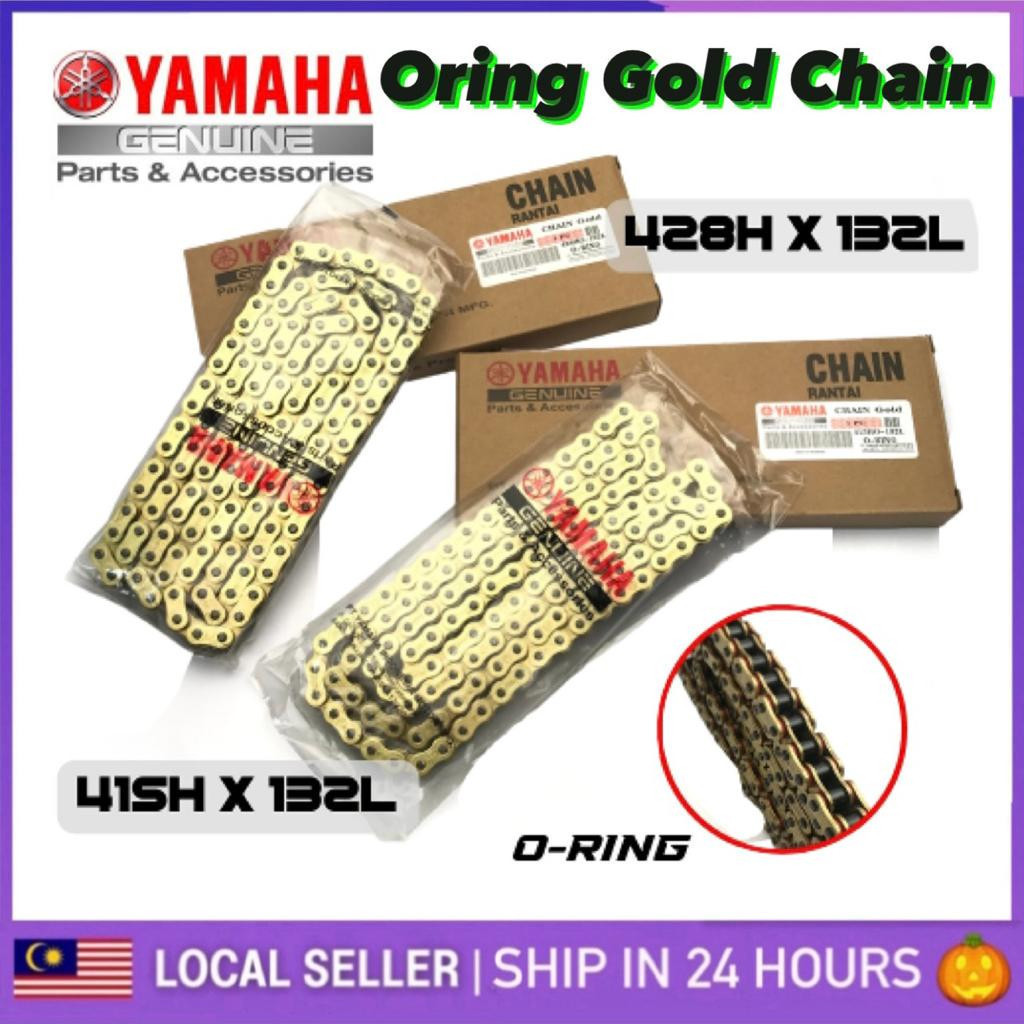 Yamaha gold CHAIN 428H O-RING 415H oring CHAIN RANTAI EMAS 428 415 132L ...