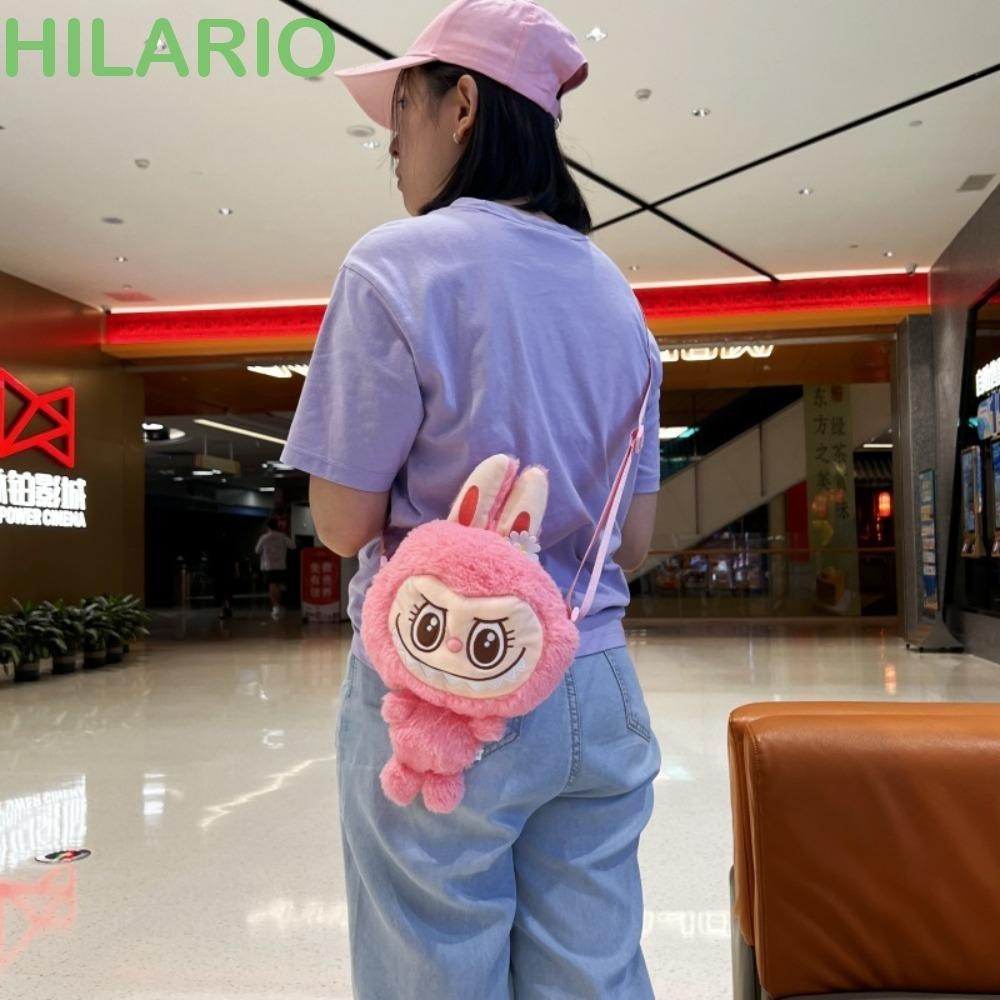 Hilario Labubu กระเป๋าสะพายข้าง, PP Cotton Anime Peripheral Crybaby ...