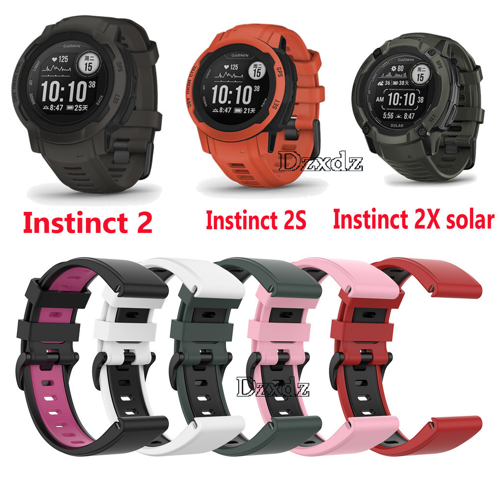 Garmin Instinct 2 2X 2S Strap สายรัดข้อมือซิลิโคนเปลี่ยนสายนาฬิกา ...