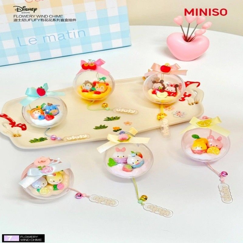 ของแท้ MINISO Disney Ufufy Flower Series Blind Box Hand-Made จี้น่ารัก ...