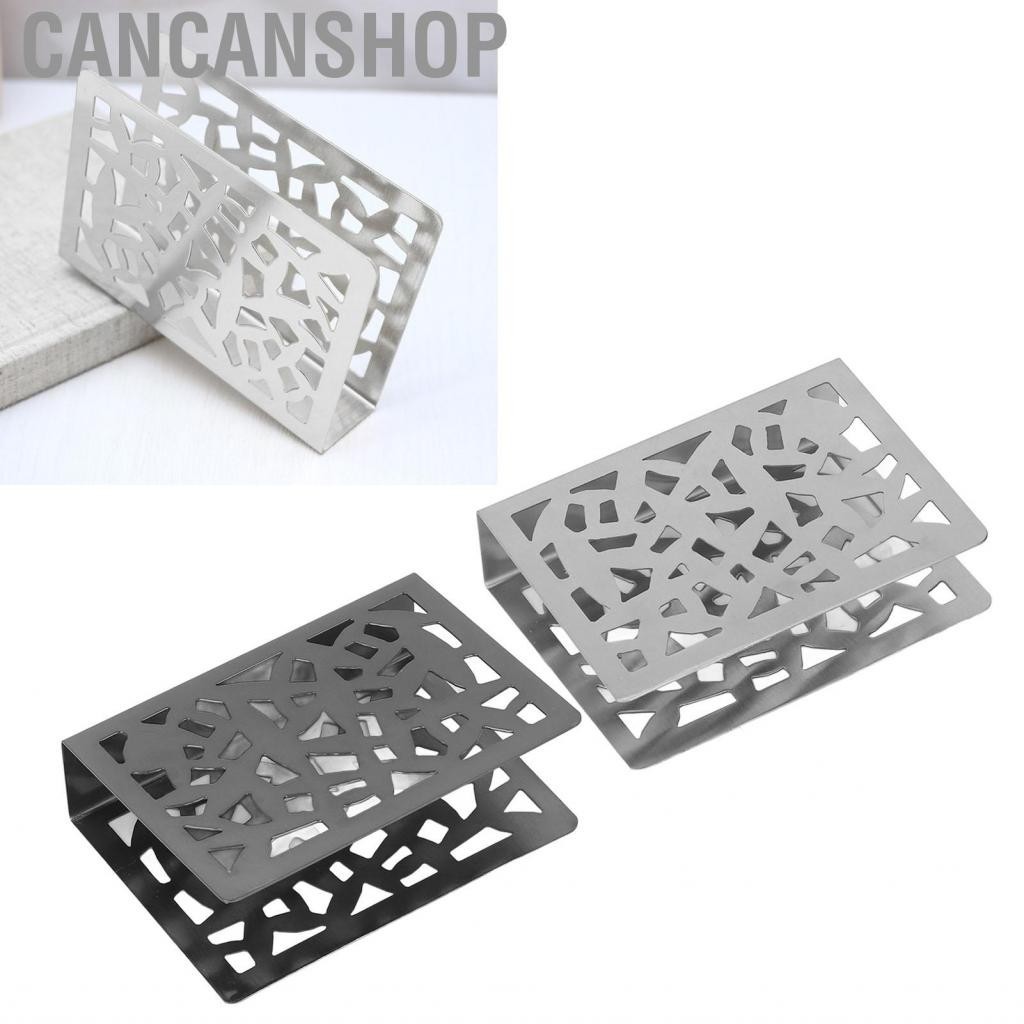 Cancanshop ที่ใส่ผ้าเช็ดปาก Hollow Out Pattern มัลติฟังก์ชั่นขอบเคลือบ ...