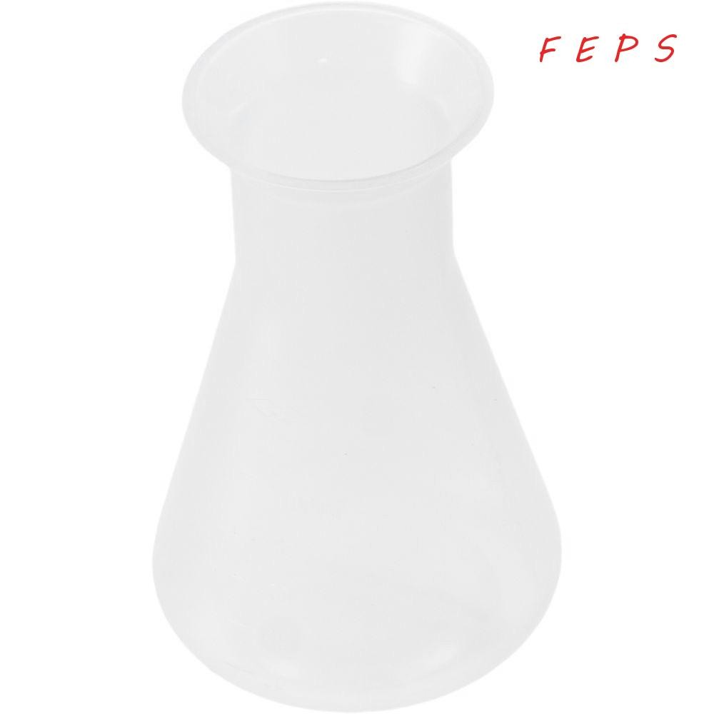 Feps 1/2 ชิ้นขวด Erlenmeyer พลาสติก, เครื่องมือการเรียนรู้การศึกษาโพรพิลีน, ปฏิบัติ 50 มล. 100 ...