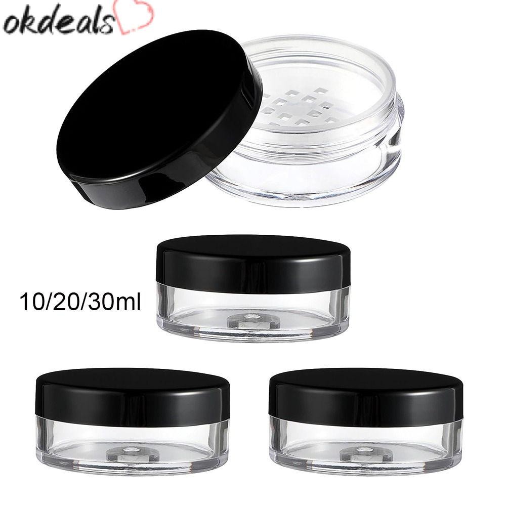 Okdeals 10ML/20ML/30ML คอนเทนเนอร์แป้งฝุ่น,Reusable Refillable Loose ...