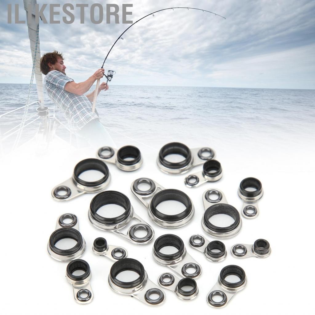 Ilikestore Telescopic Surf Casting Rod Guide Kit การตกปลาตาแหวนสาย ...