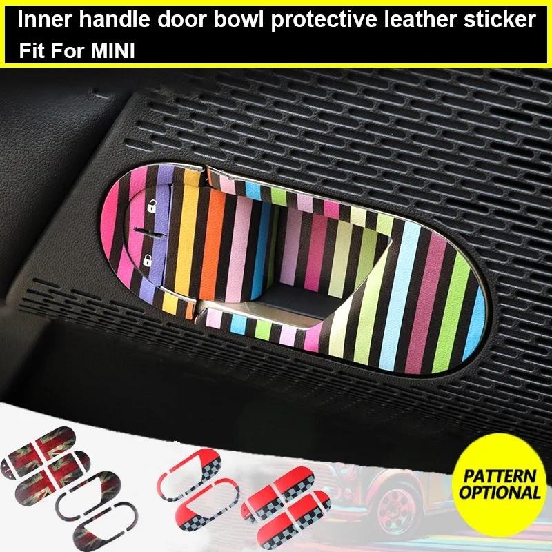 หนังด้านในประตู/ด้านในประตูชามสติกเกอร์ป้องกันสําหรับ Mini Cooper J01 ...