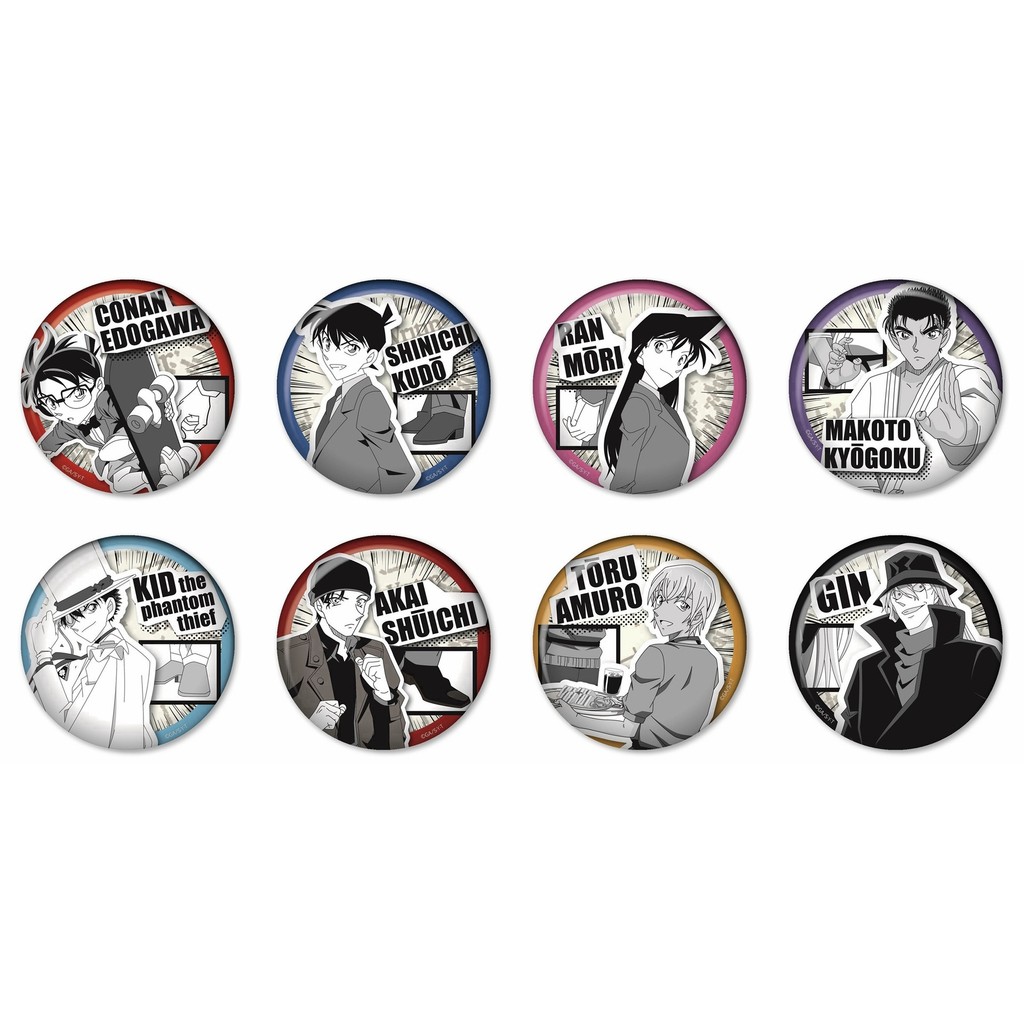 Detective Conan Kudou Shinichi Mouri Ran Anime Badge ปุ่มเข็มกลัด Pins ...