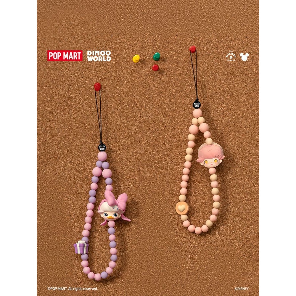 POPMART DIMOO WORLD x Disney Series โทรศัพท์มือถือ Lanyard Mystery Box ...