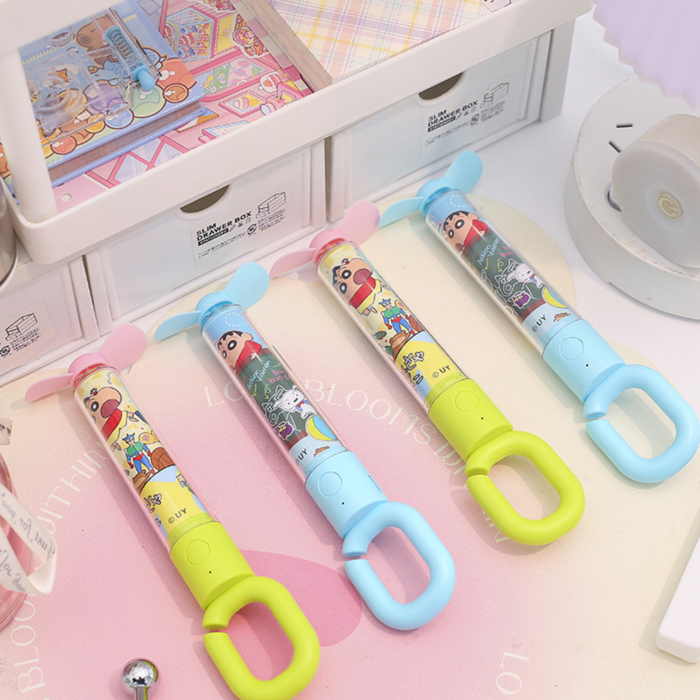 Crayon Shin Chan Macaron Series พัดลมพกพามือถือนักเรียนสร้างสรรค์พัดลม ...