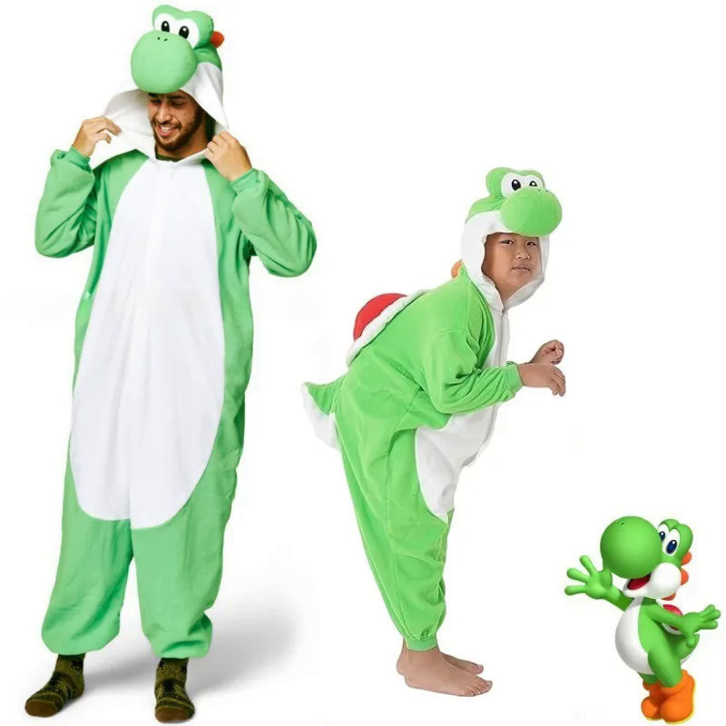 Super Marios Bros รูป Yoshi Jumpsuit คอสเพลย ์ ชุดนอนผู ้ หญิง Man อะ ...