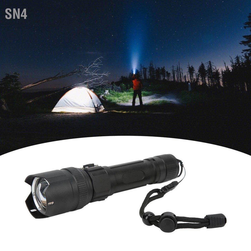 SN4 กลางแจ้ง Ultra Bright XHP99 ไฟฉาย LED Type C USB ไฟฉายซูมแบบชาร์จไฟได้ | Shopee Thailand