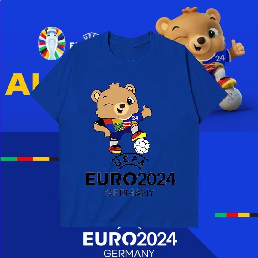 2024 UEFA European Championship#G024 พิมพ์ผ้าฝ้าย การแข่งขันฟุตบอลยูโร ...