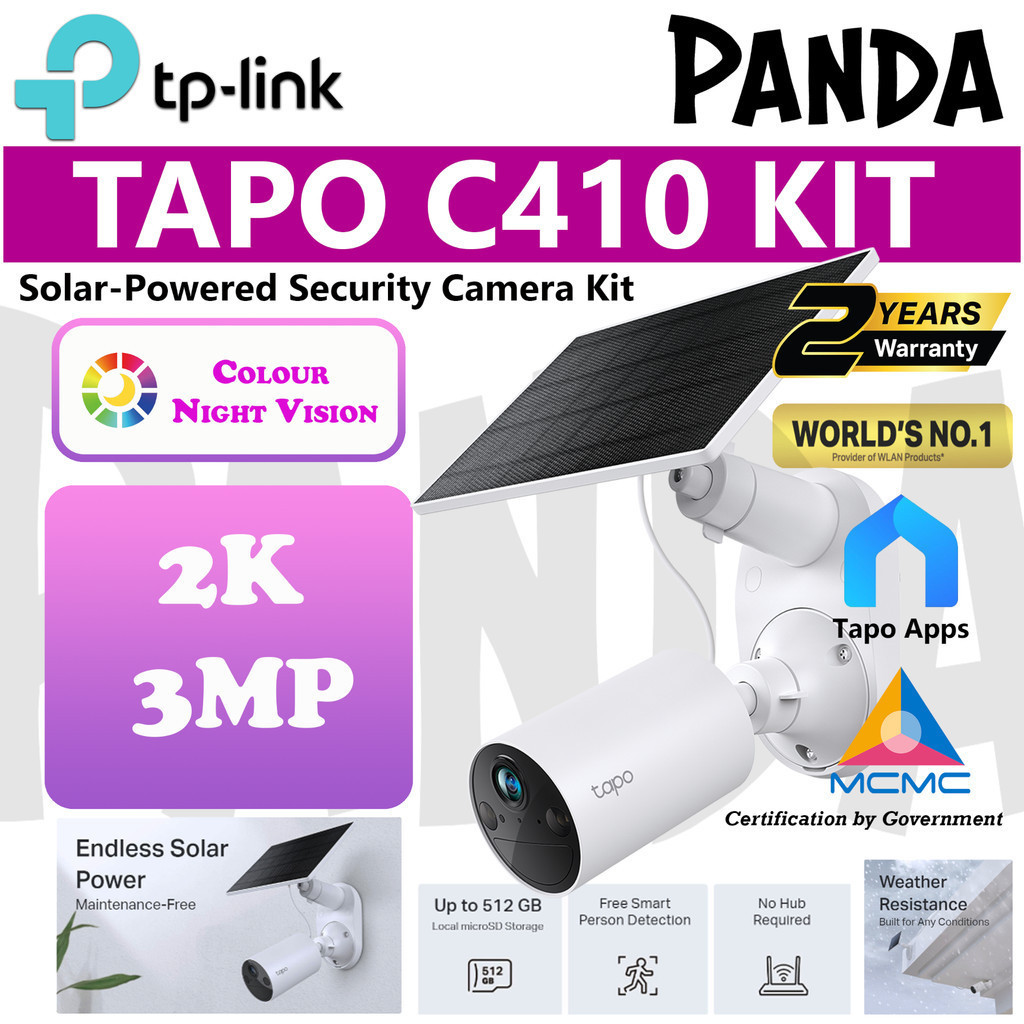 Tp-link Tapo C410 Kit ชุดกล้องรักษาความปลอดภัยพลังงานแสงอาทิตย์-Powered ...
