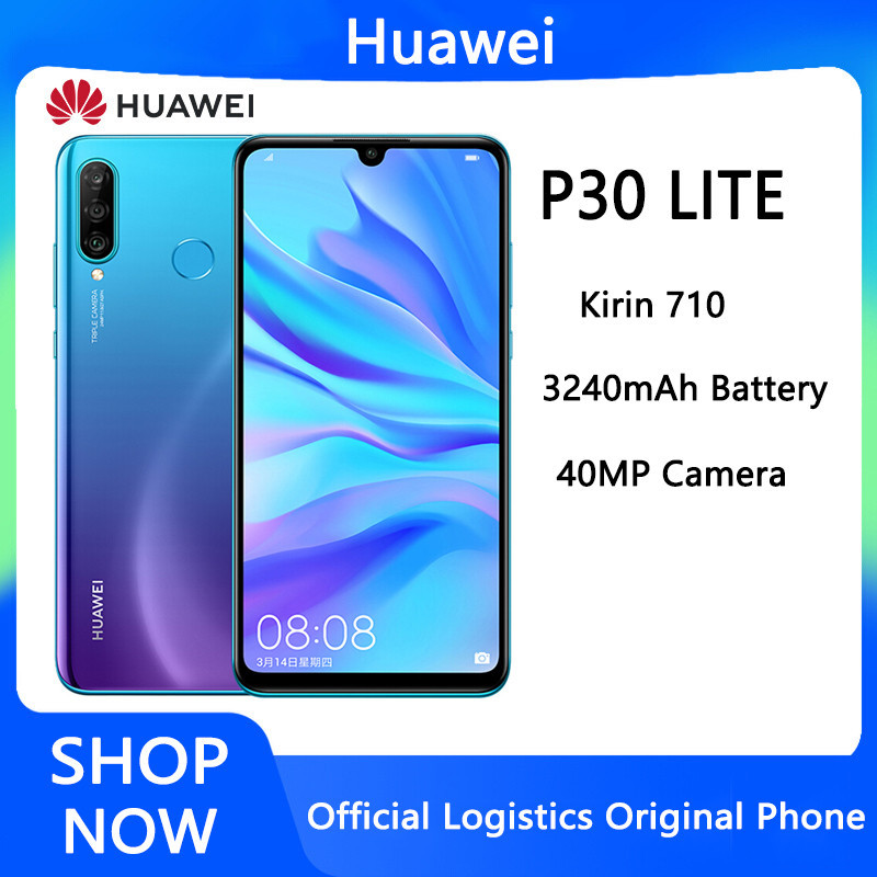 Huawei P30 Lite สมาร์ทโฟน Googleplay โทรศัพท์มือถือ 4GB RAM 128GB ROM ...