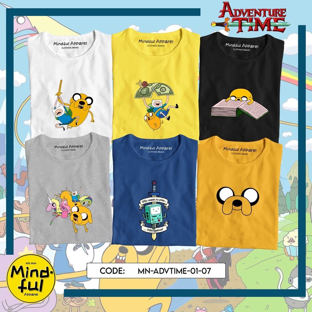 ADVENTURE TIME MINI GRAPHIC TEES PRINTS | MINDFUL หนาๆ หลวม สินค้ามา ...