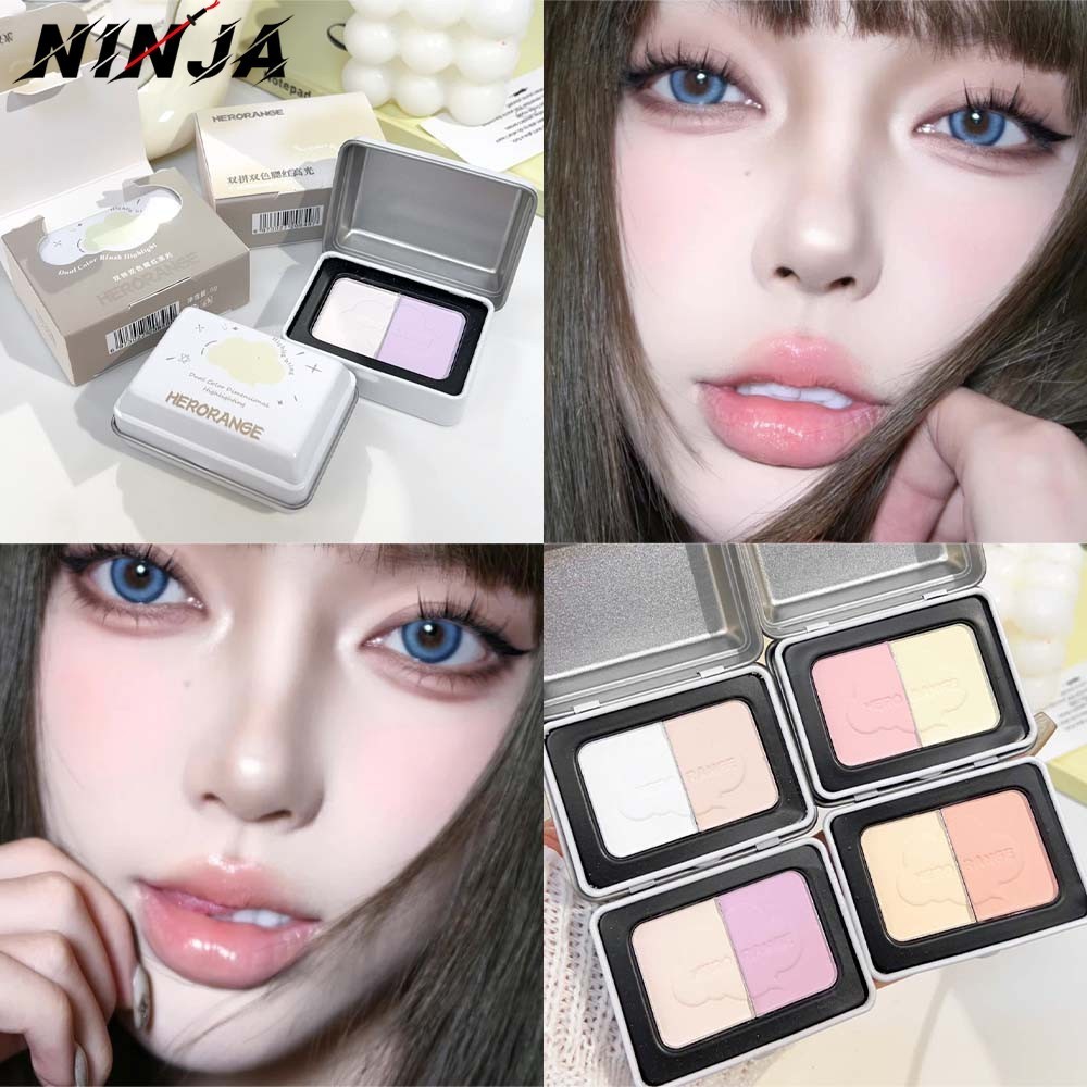 บลัชออนสองสี High-gloss Palette - สําหรับคอนทัวร์หน้า - ติดทนนาน ...
