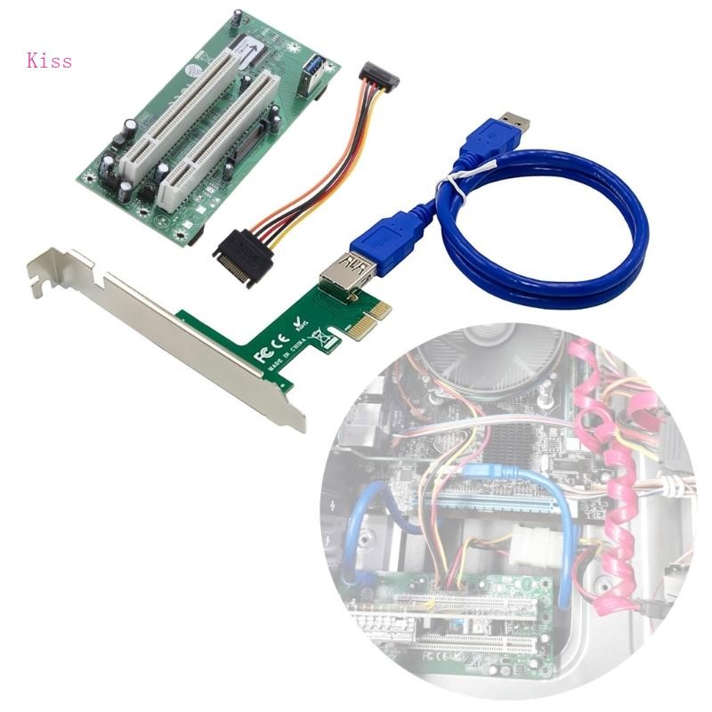 Kiss PCIe เป็นการ์ดอะแดปเตอร์ PCI Express x1 ถึง PCI Converter PCI-e ...