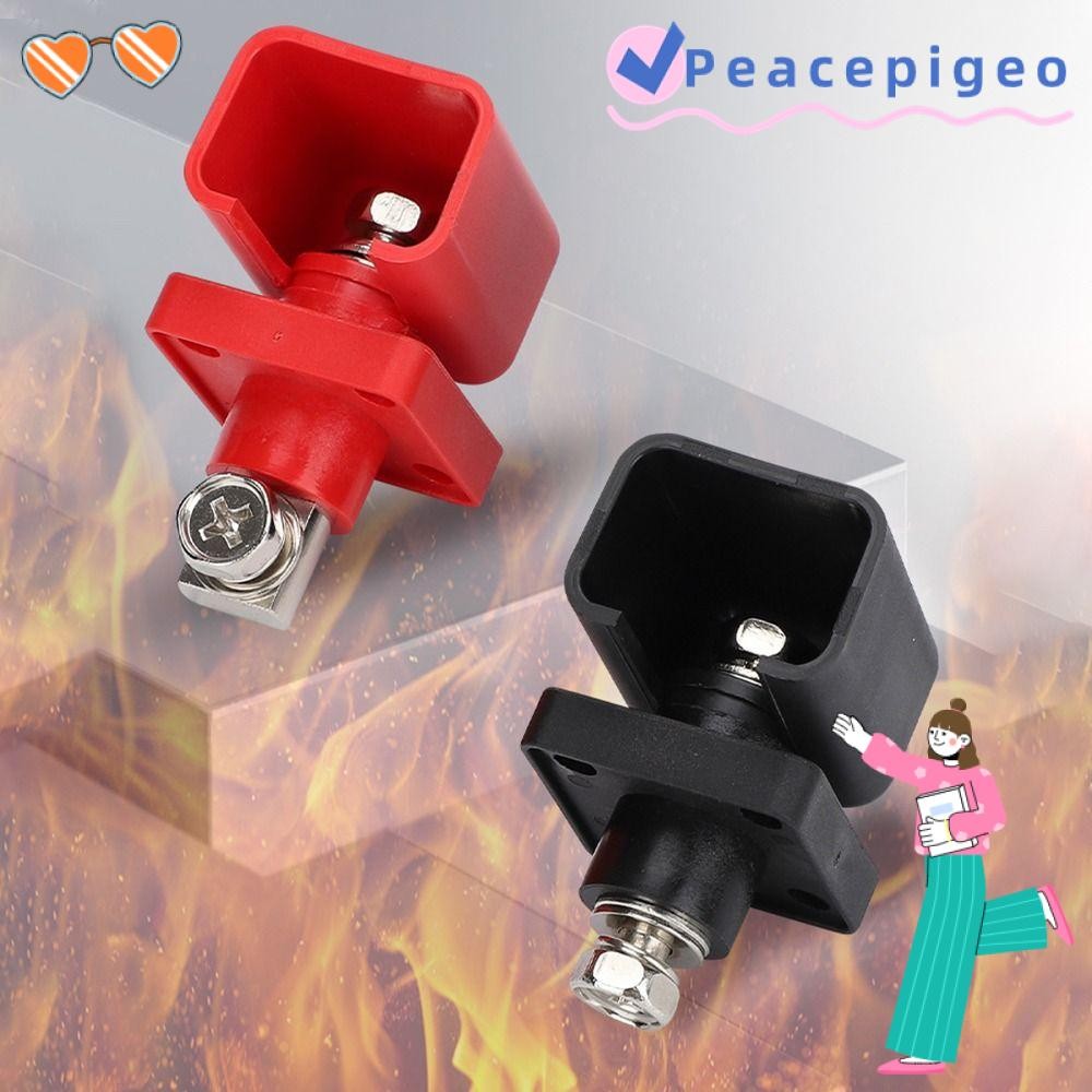 Peacepigeo บล็อกเทอร์มินัลเก็บพลังงาน, 100A/120A ทองแดงสูงขั้วโพสต์, ทนทานสีดําสีแดงผ่านผนัง ...