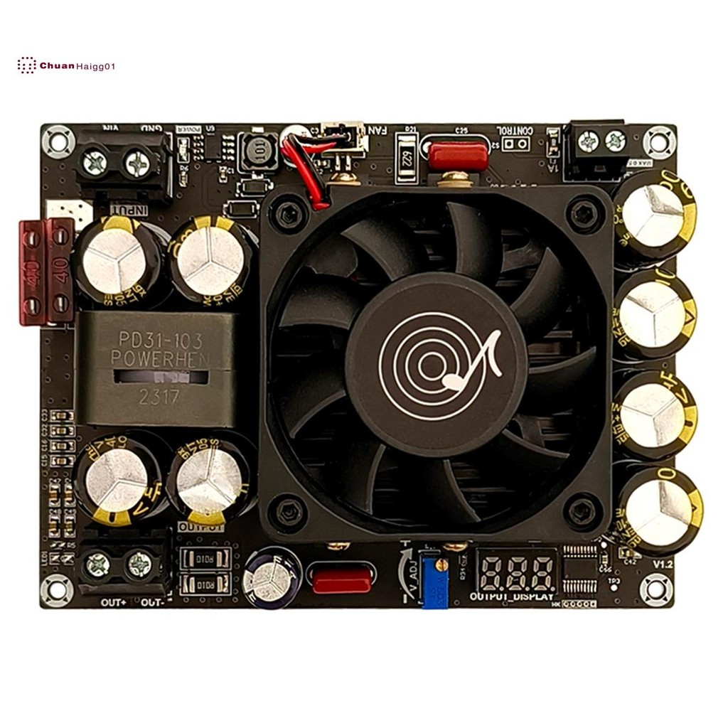 1 ชิ้น -PW500 Boost บอร์ดโมดูลพลาสติกสีดํา 12V24V ถึง 24V-50V ปรับได้ ...