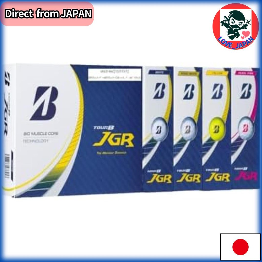Bridgestone Golf Ball Tour B JGR 2023 รุ่น 12 Balls Multi-Color Pack (3 White x 3 Pearl White x ...