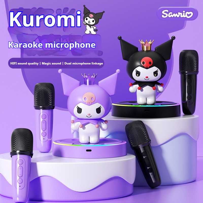 2025 ใหม่ Sanrio ของแท้ Kuromi K-Song ไมโครโฟนน่ารัก Hand-Made สไตล์ ...