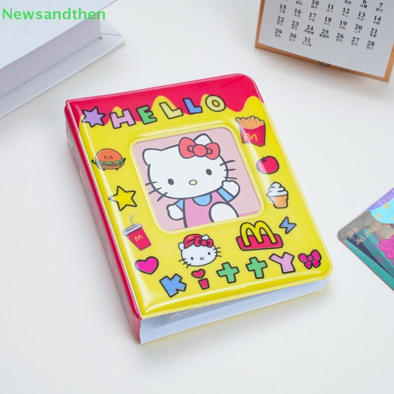 Newsandhen Kawaii Hello Kitty Card Book อัลบั้มภาพ Sanrio KT Cat 3 นิ้ว ...