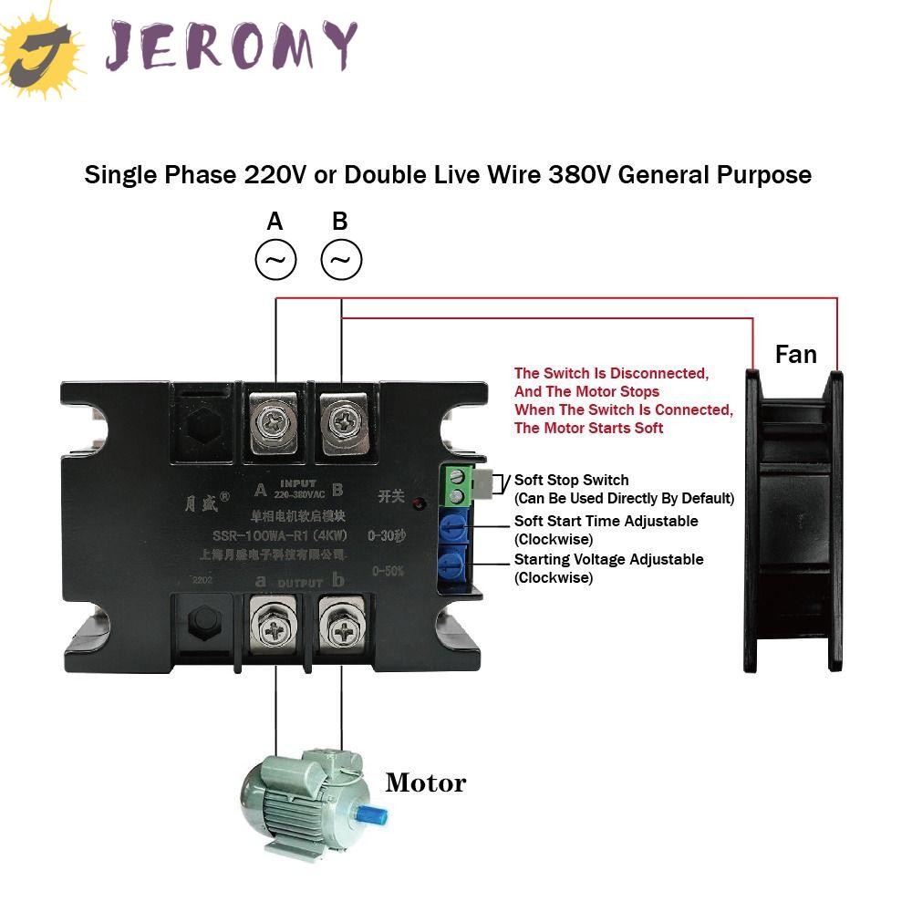 Jeromy Soft Start Module, Slow Start อัจฉริยะ 220V Single-phase Motor ...