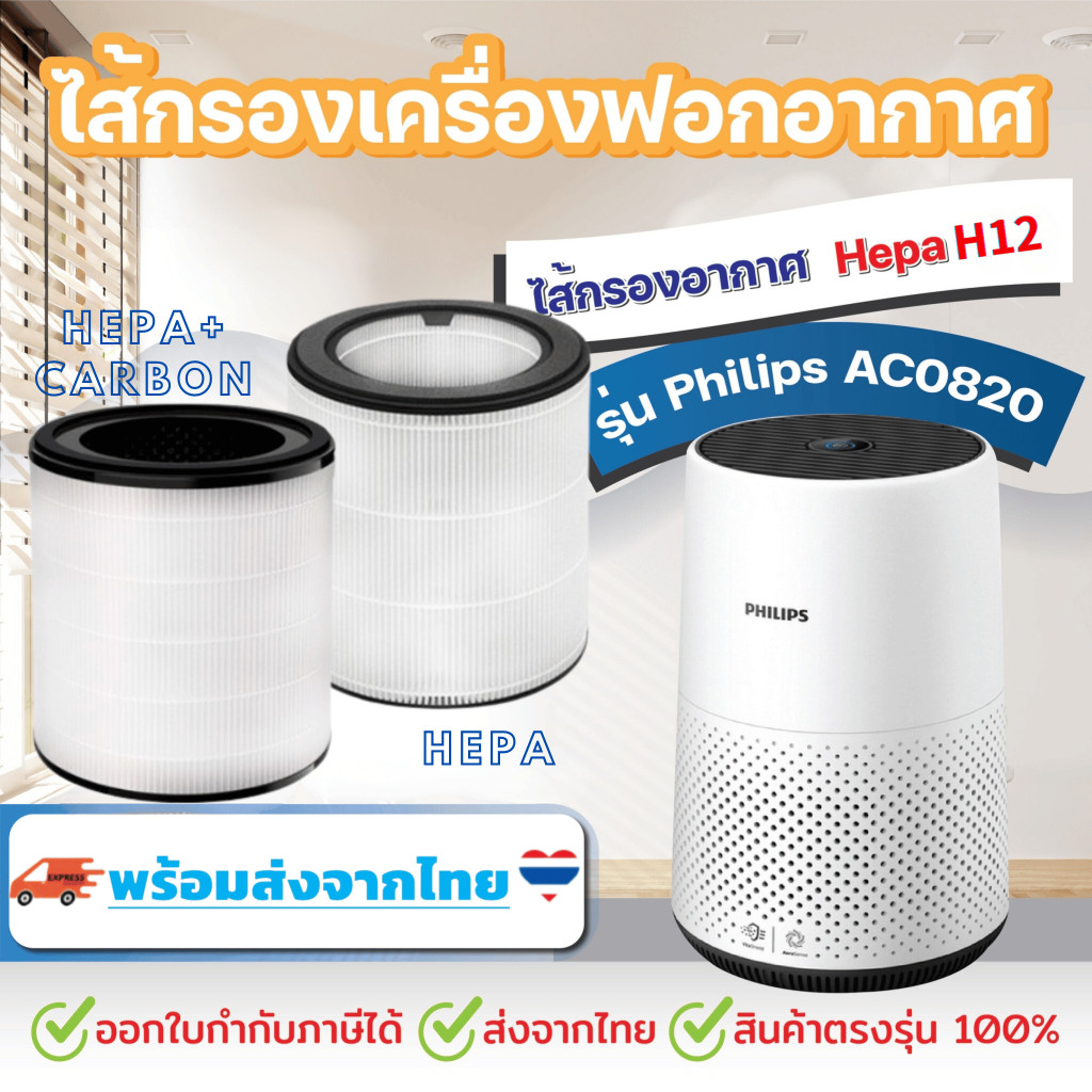 /มีของ พร้อมส่งจากไทย/ ไส้กรอง สำหรับ Philips AC0820 / FY0194, FY0293 ...