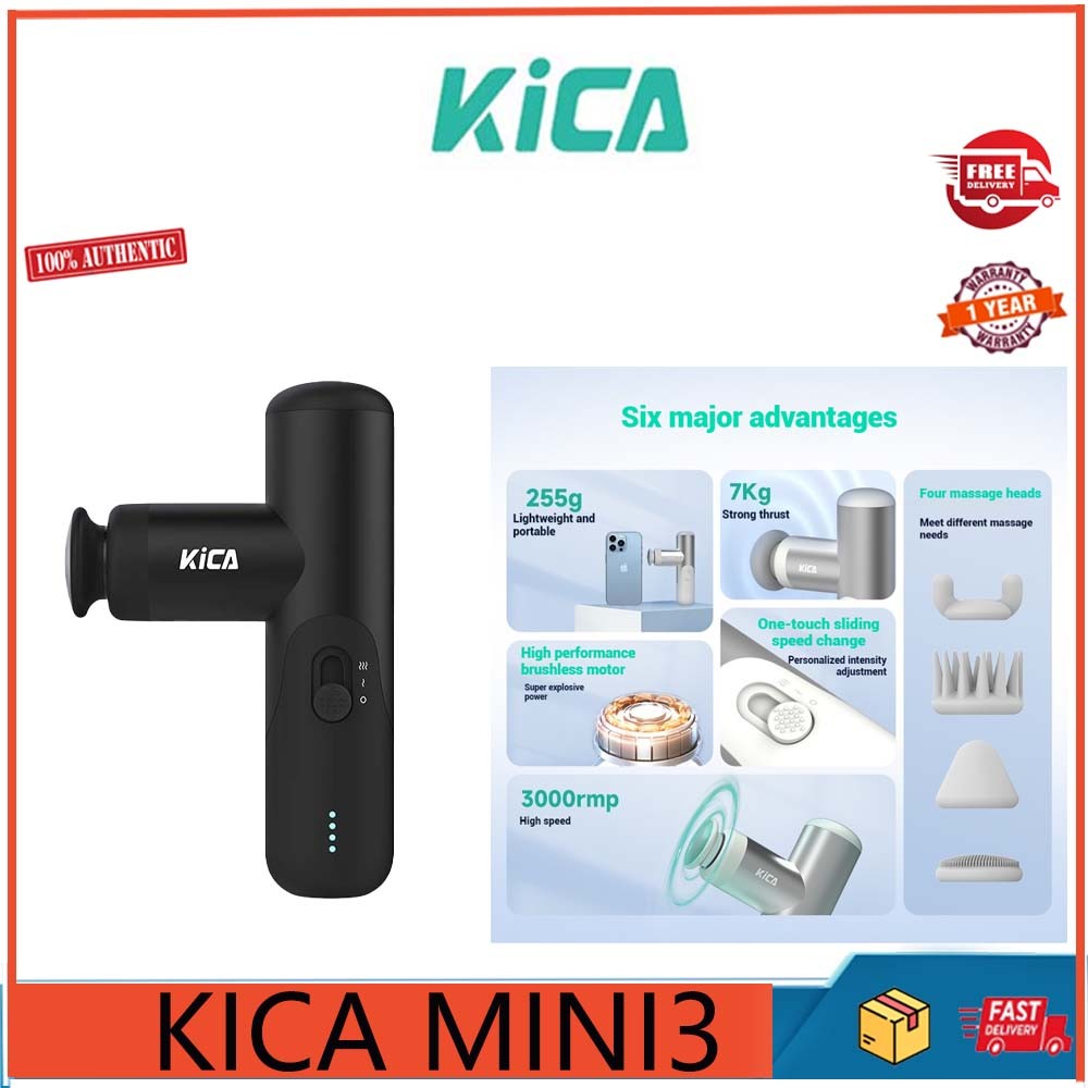 Kica mini3 ultra mini อัพเกรดเครื่องนวดผ่อนคลายกล้ามเนื้อ fascia ปืน | Shopee Thailand
