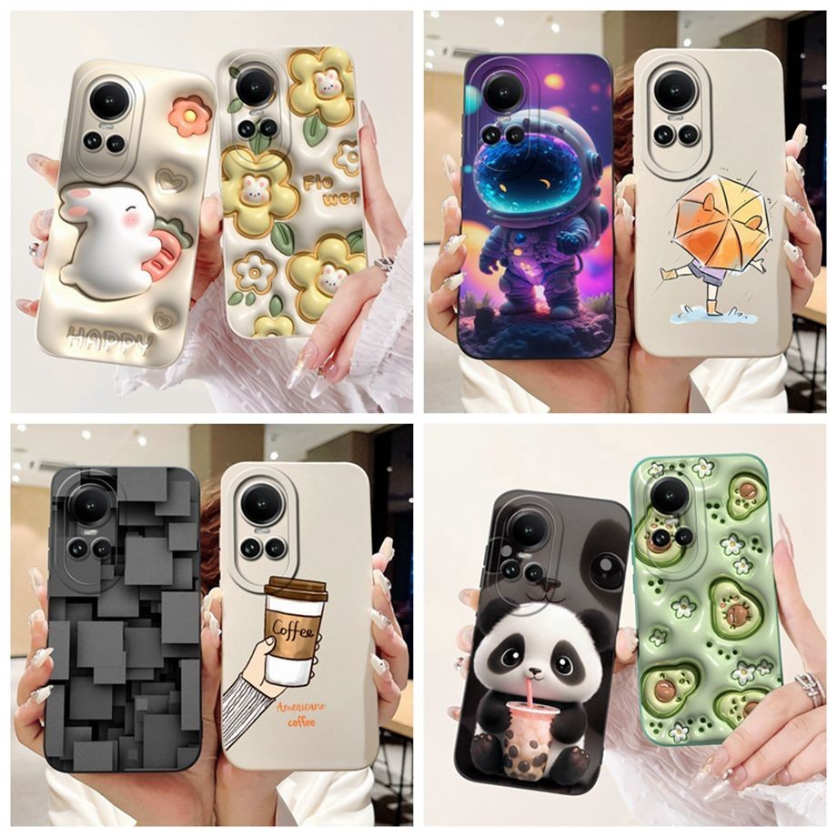 Realme C30 RMX3581 / C30s RMX3690 กรณีสแควร ์ Proective รูปแบบซิลิโคนนุ ...