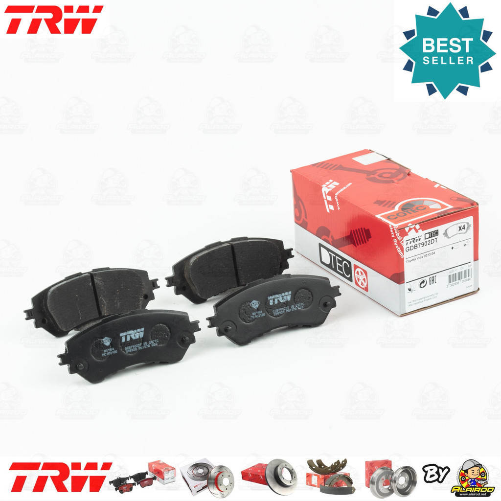 TRW ตัว TOP DTEC ผ้าเบรคหน้า TOYOTA YARIS 1.2 Eco Car (NSP151) ปี 2014-2016 GDB 7902 DT ยาริส 1. ...
