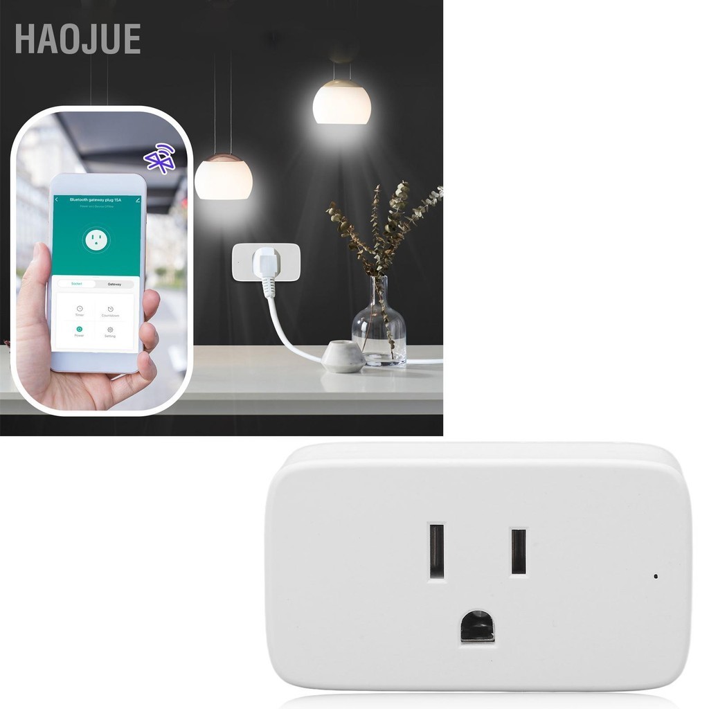HaoJue Wireless WiFi Socket Bluetooth Remote Timing Control Outlet for Home Appliance US Plug ...