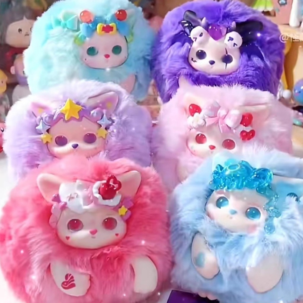 กล่องสุ่ม ฟูนิตุ๊กตาของเล่น Funii ต้าวตัวกลมขนฟู ไม่แกะกล่อง ลุ้น ...