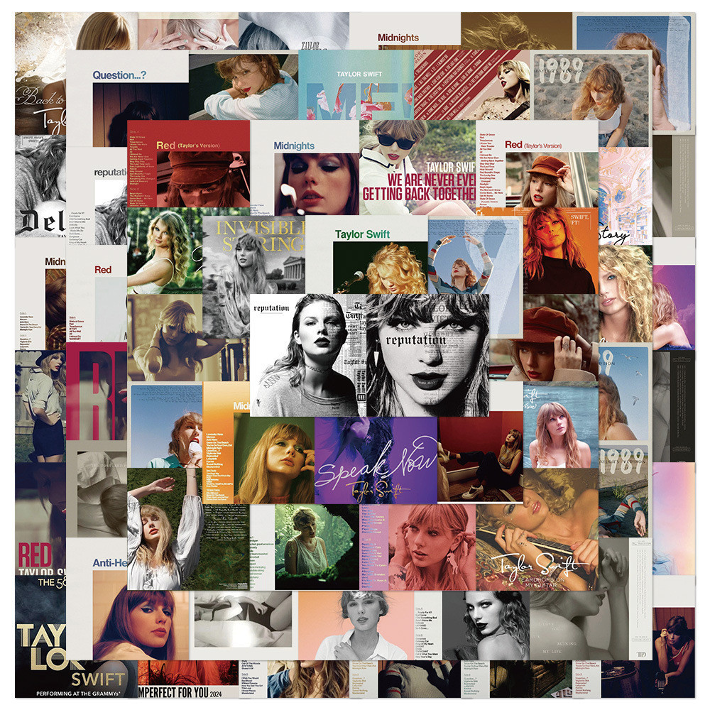 60 ชิ้น Taylor Swift Records Cover สติ๊กเกอร์ PVC กันน้ํา | Shopee Thailand