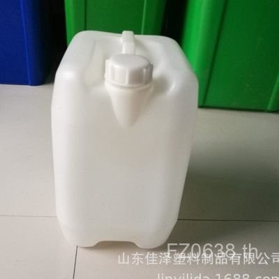 ฝาปิดน้ำมันแอลกอฮอล์พร้อมขวด ถังพลาสติกสี่เหลี่ยม สีขาว ถังเคมีใหม่ PE ...