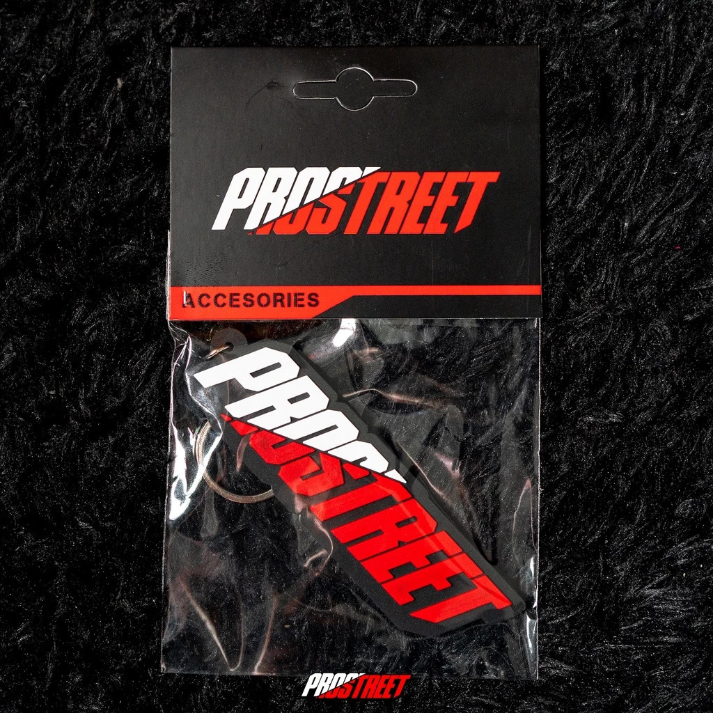 พวงกุญแจ PROSTREET RUBBER LOGO RED WHITE | Shopee Thailand