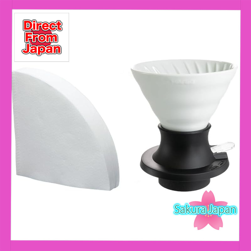 HARIO Ceramic Dripper for Immersion, Switch, Finished Capacity 200mL, White, Made in Japan SSDC ...
