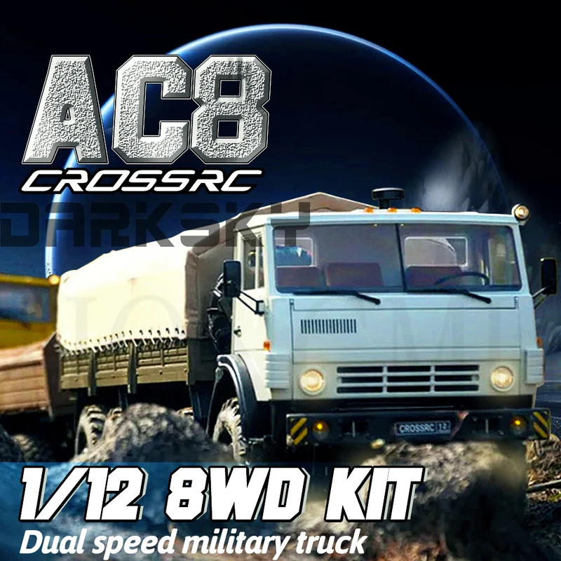ชุด CROSSRC AC8 8X8 1/12 RC โมเดลรถควบคุมระยะไกลไฟฟ้า จำลองรถทหาร ของเล่นสำหรับเด็กและผู้ใหญ่ ...