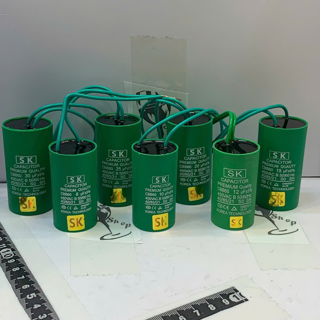 Green CAPACITOR ติดตั้งด้วยปั๊ม SK CAPACITOR PREMIUM QUAUTY CBB60 ...