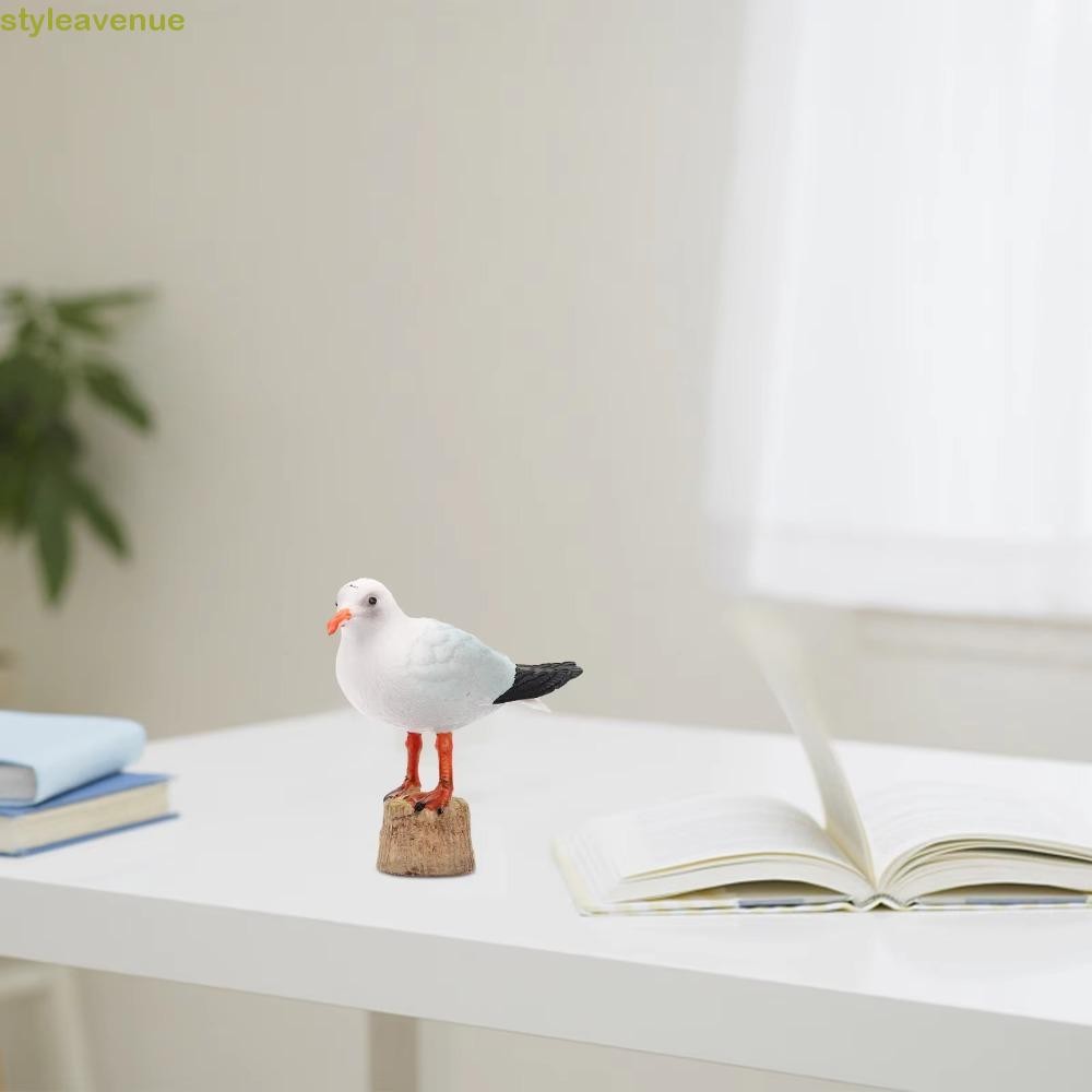 Styleavene 2 ชิ้น Nautical Seagull รูปปั้น, Handmade ที่ไม่ซ้ํากัน Red ...