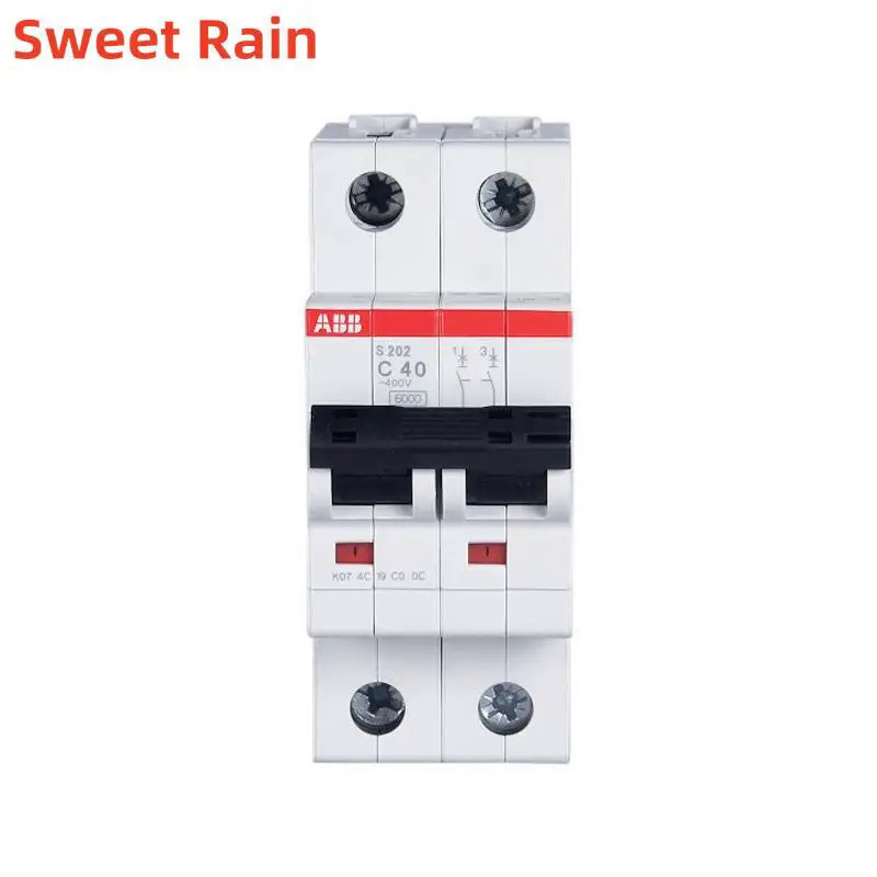 เบรกเกอร์วงจร ขนาดเล็ก ABB S200 S202 Range 2P S202 S202 C Type MCB 1 2 3 4 6 10 16 20 25 32 40 ...