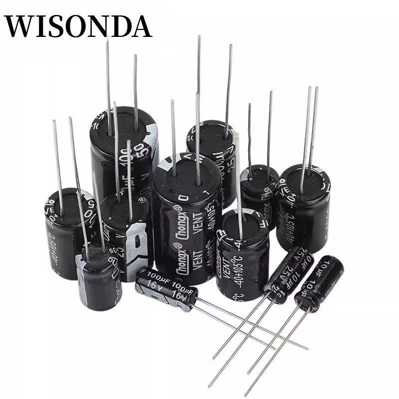 อลูมิเนียม Electrolytic Capacitor 10V 16V 25V 35V 50V 400V 450V 470UF 100UF 220UF 330UF 470UF ...