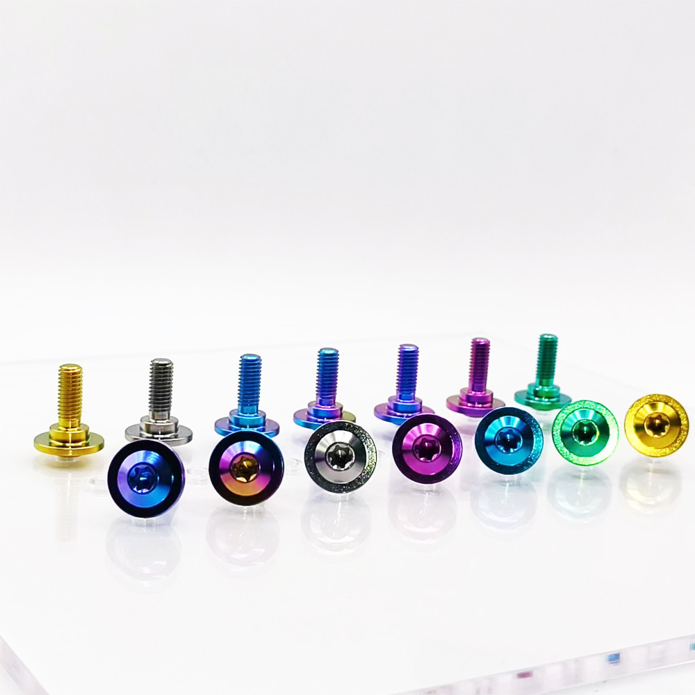 Gr5/tc4 รถจักรยานยนต ์ CNC Titanium Alloy M5 M6 ไหล ่ Bolt M5X12 M5X15 M5X20 M6X15/16 Body ...