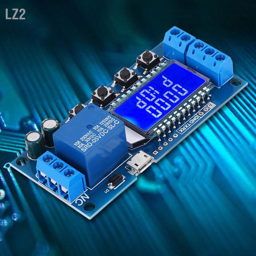 LZ2 5V 12V 24V หน่วงเวลาโมดูลรีเลย์หน่วงเวลาปิดตัวจับเวลา 0.01s-9999min ...