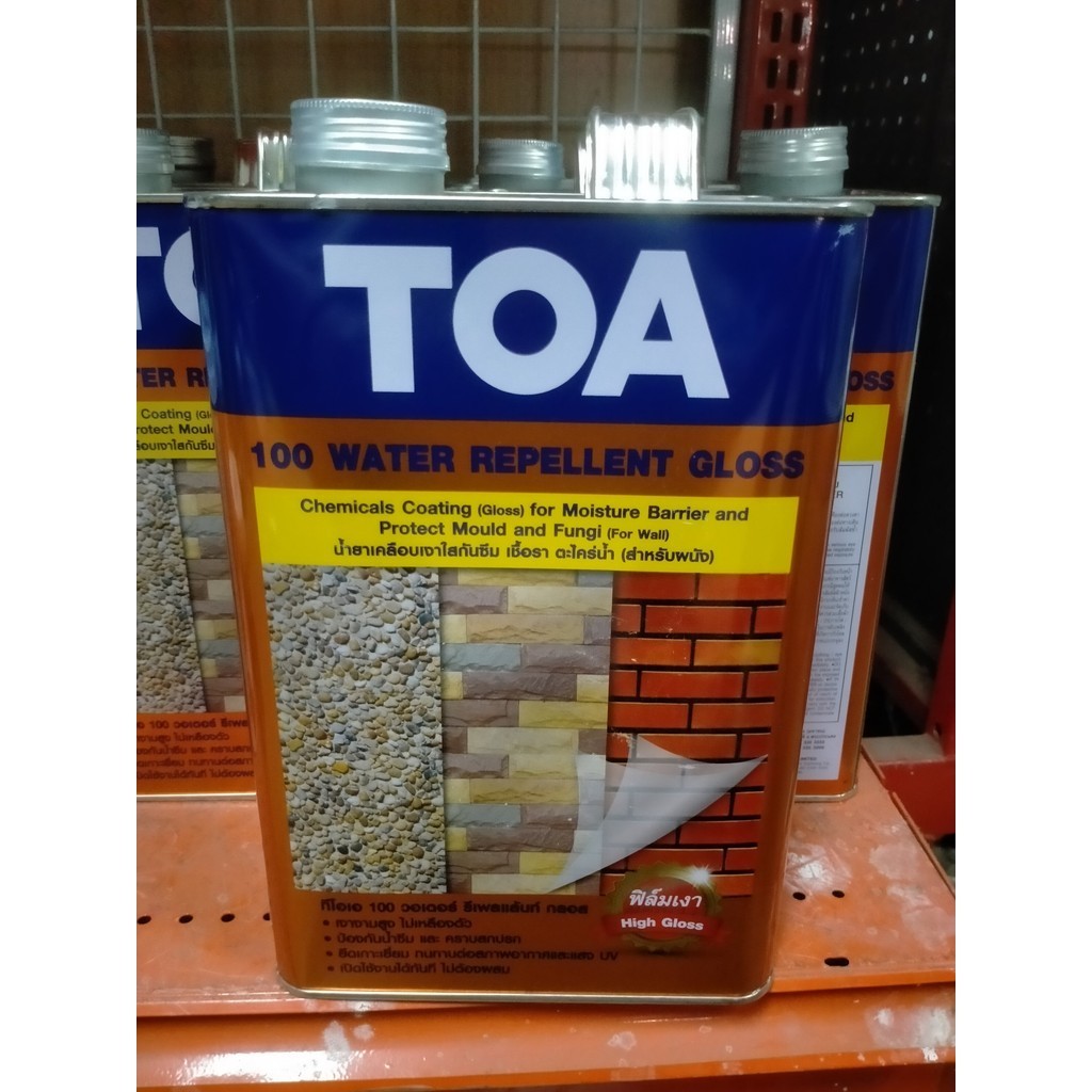 น้ำยาเคลือบเงาใส TOA A100 เคลือบเงาใส ขนาดแกลลอน 3.785 ลิตร กันซึม ...